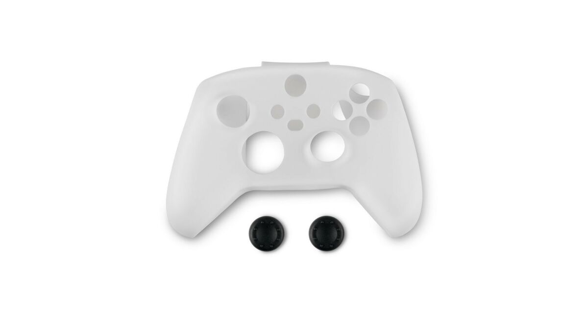 Spartan Gear XBOX Series X/S Silicon Skin Cover and Thumb Grips White ...