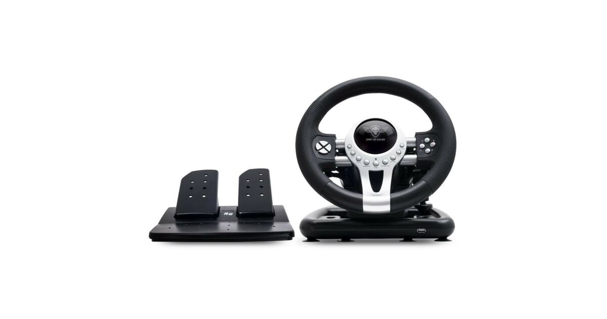 Spirit Of Gamer Race Wheel Pro 2 USB Kormány Black/Silver | Pepita.hu