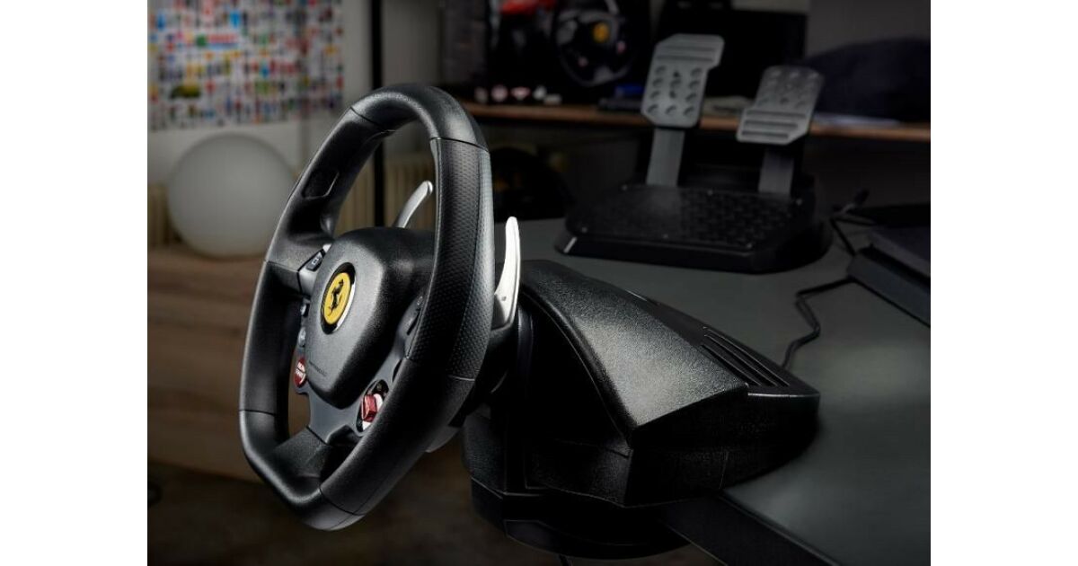 Thrustmaster T80 Ferrari 488 GTB Edition USB Kormány Black | Pepita.hu