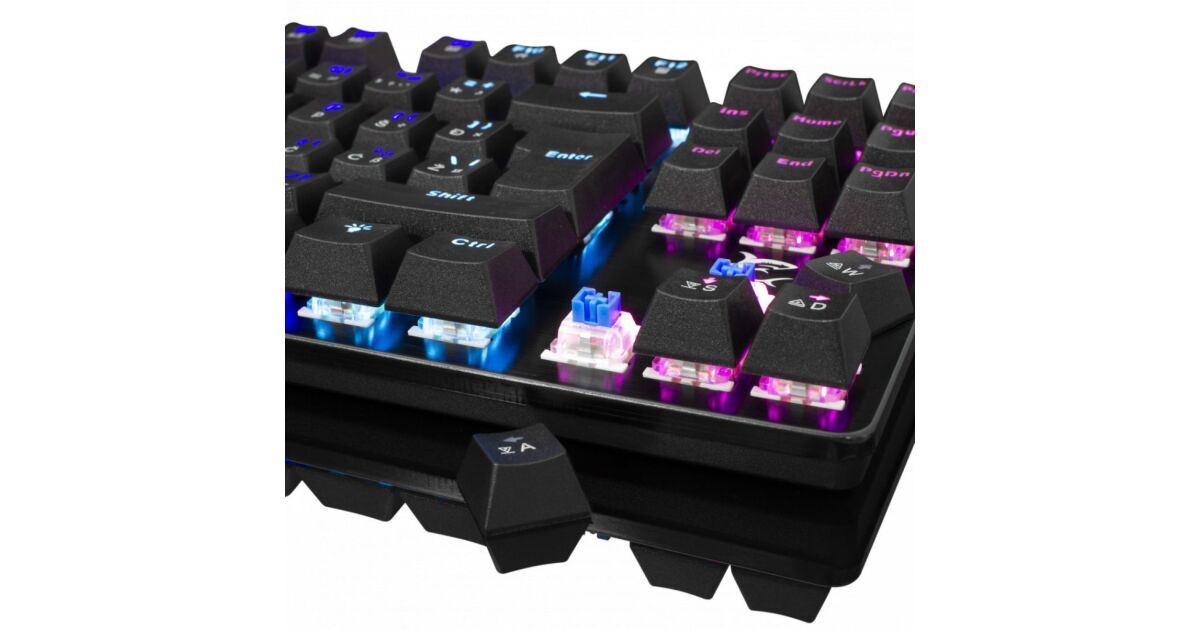 White Shark GK-1925 Spartan RGB Blue Switch Mechanical Keyboard Black ...