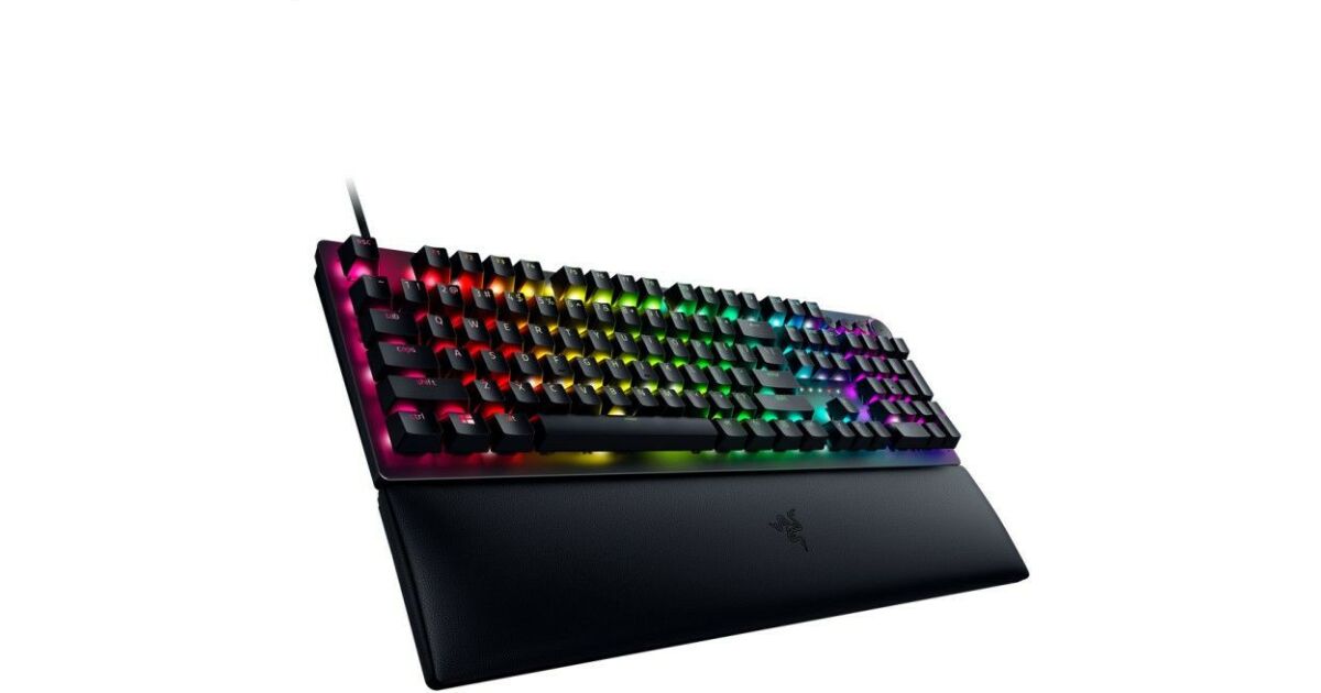 Razer Huntsman V2 Purple Switch Mechanical Keyboard Black US | Pepita.hu