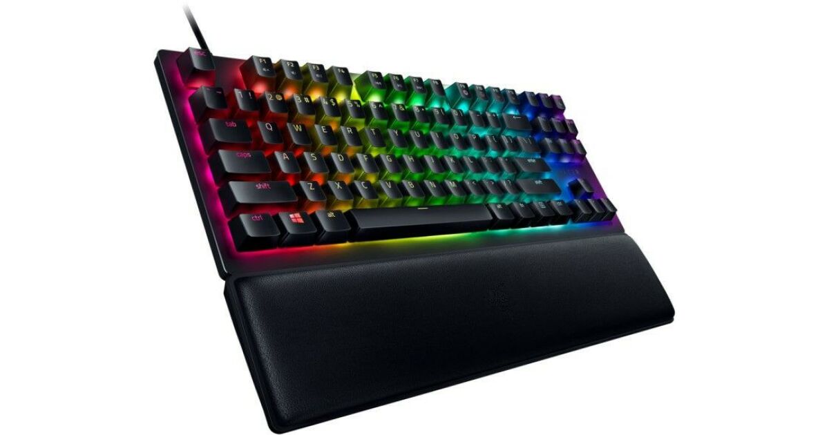 Razer Huntsman V2 Tenkeyless Linear Optical Purple Switch Keyboard ...