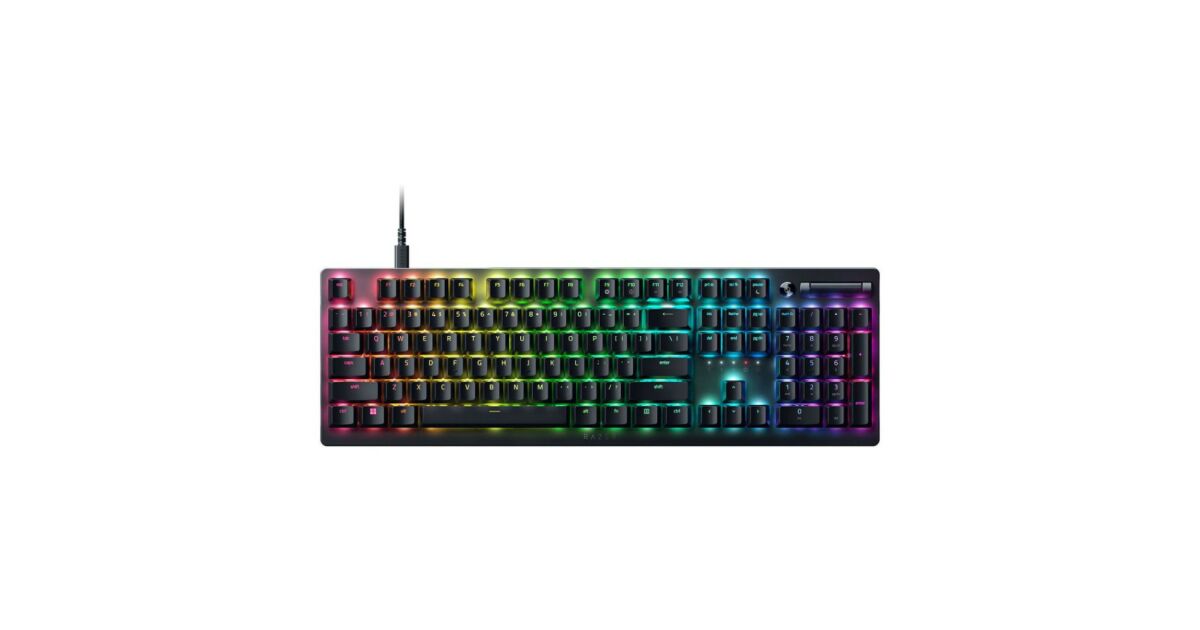 Razer DeathStalker V2 Linear Optical Switch (Red) Keyboard Black UK ...