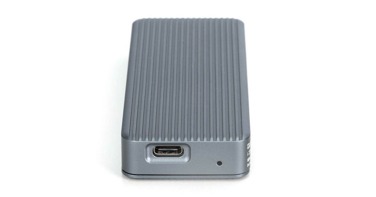 Digitus USB M.2 hard disk enclosure SSD external NVMe 20Gbps USB 3.2 ...