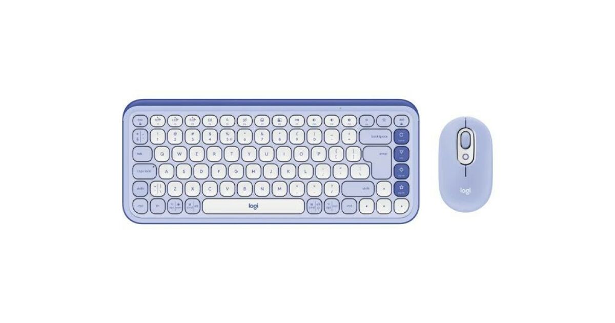 Logitech Pop Icon Wireless Keyboard Combo Lilac/Off White US | Pepita.hu