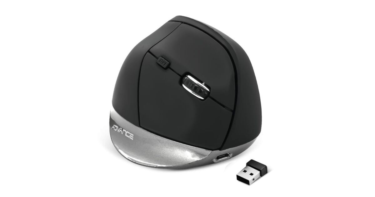 Vélemények: Advance Vertical Plus Wireless Mouse Black | Pepita.hu