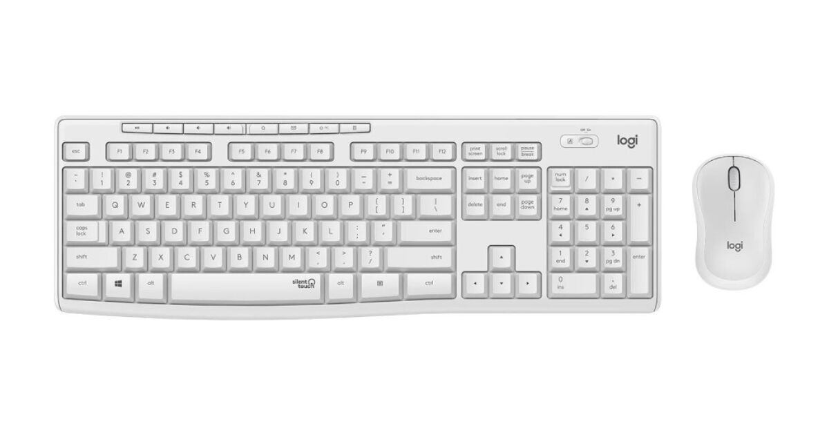 Logitech MK295 Silent Wireless Keyboard Combo White UK | Pepita.hu