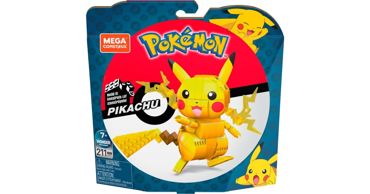 POKEMON MEGA CONSTRUCT PIKACHU FIGURA | Pepita.hu