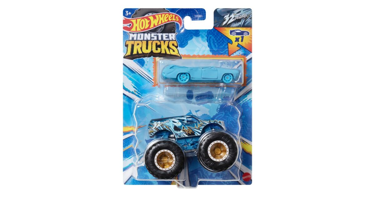 HOT WHEELS MONSTER TRUCK SI MASINUTA METALICA 32 DEGREES | Pepita.com