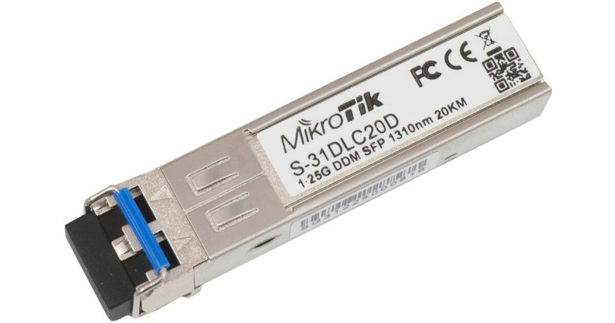 Mikrotik RouterBoard SFP modul 1.25G SM 20km 1310nm | Pepita.hu