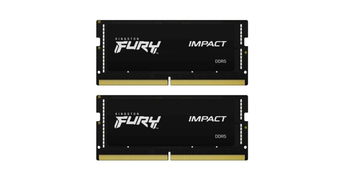 Kingston 32GB DDR5 5600MHz Kit(2x16GB) SODIMM Fury Impact Black | Pepita.hu