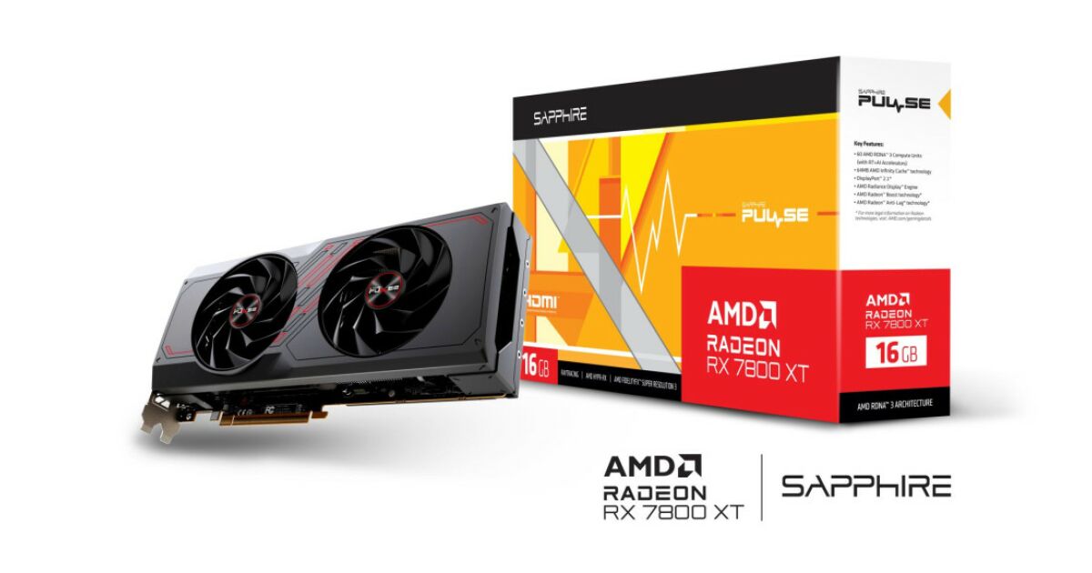 Sapphire Radeon RX7800 XT 16GB DDR6 Pulse | Pepita.hu