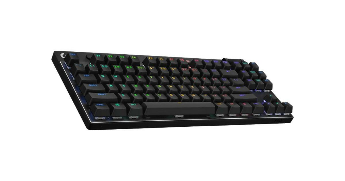 Logitech G Pro X TKL Gaming Keyboard GX Brown Tactile KDA Black US ...