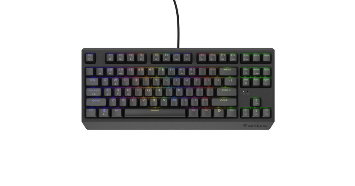 Genesis Thor 230 TKL RGB Mechanical Gaming Keyboard Black US | Pepita.hu