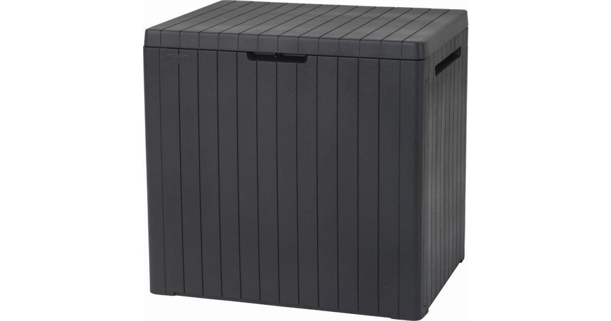 Keter City Storage Box 113L kerti tároló doboz, grafitszürke | Pepita.hu