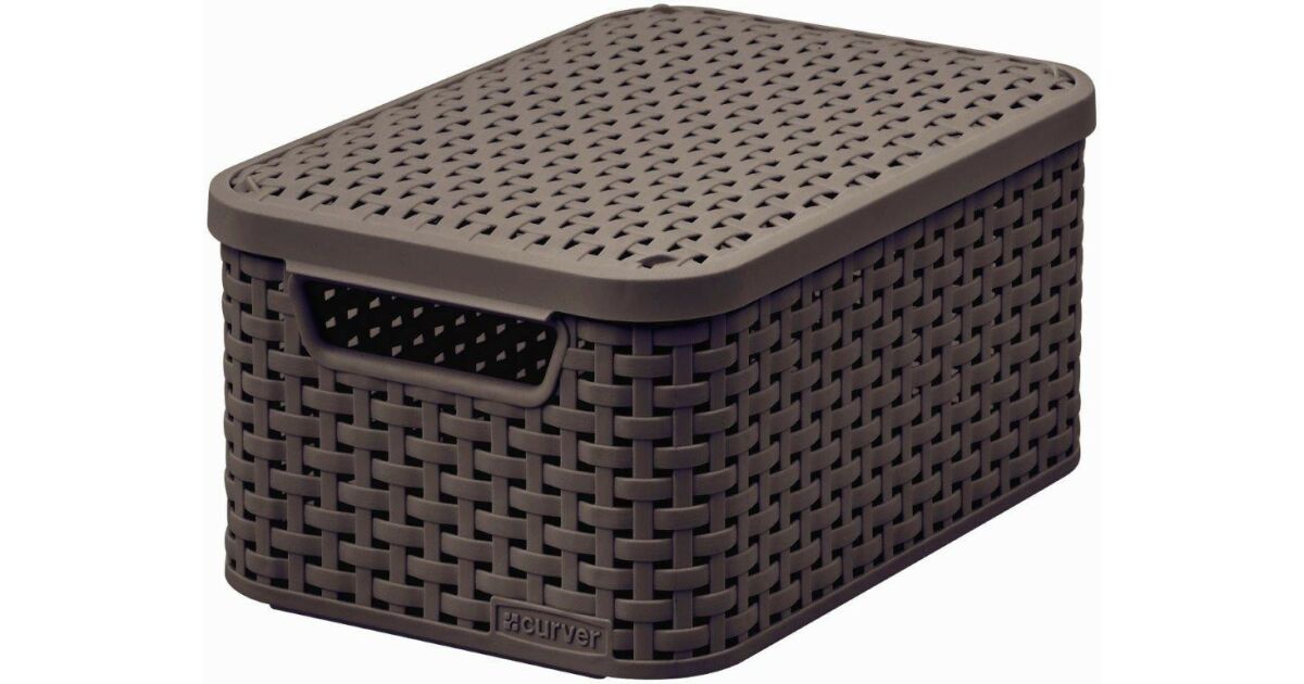 Curver Style S doboz 6L tetővel, sötétbarna | Pepita.hu