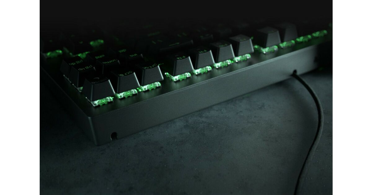 Razer BlackWidow V3 Tenkeyless Green Switch keyboard Black US | Pepita.hu
