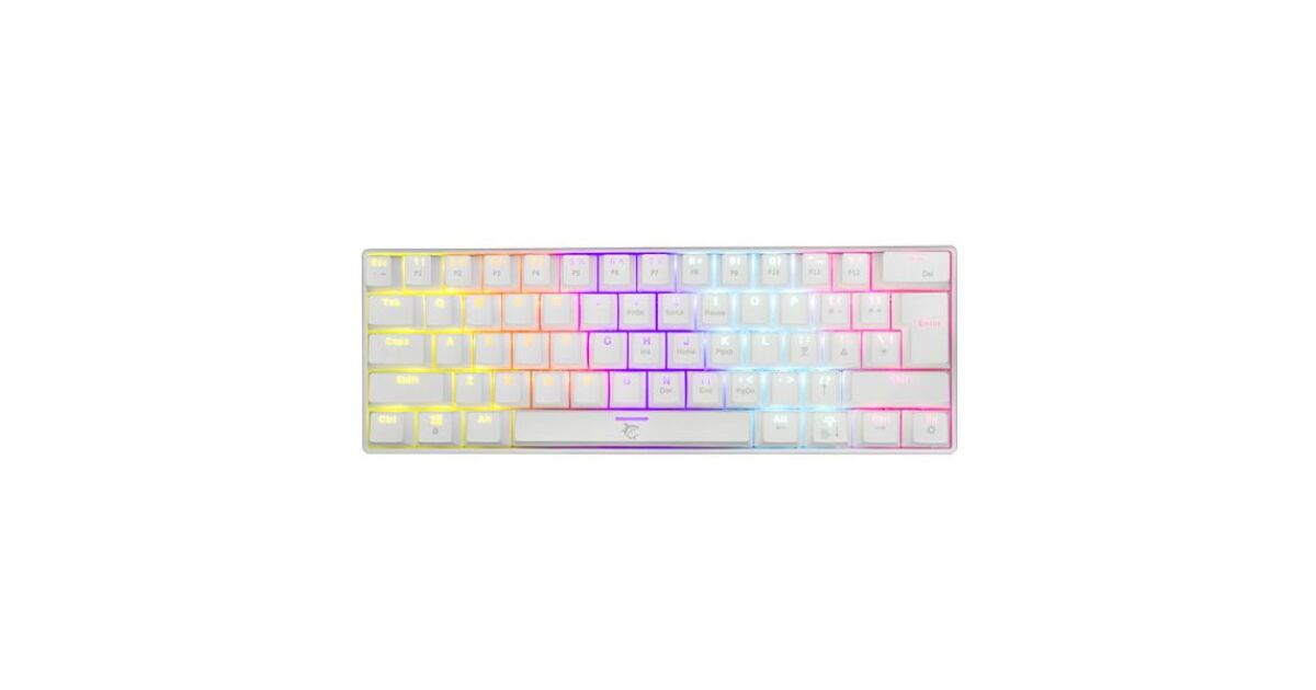 White Shark GK-2022W Shinobi Blue Switches Mechanical 60% Gaming ...