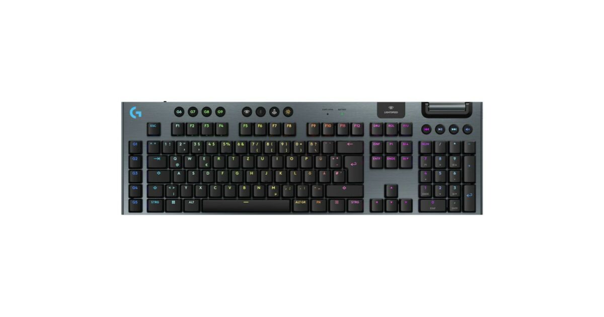 Logitech G915 X LIGHTSPEED Gaming Wireless Bluetooth RGB GL Clicky ...