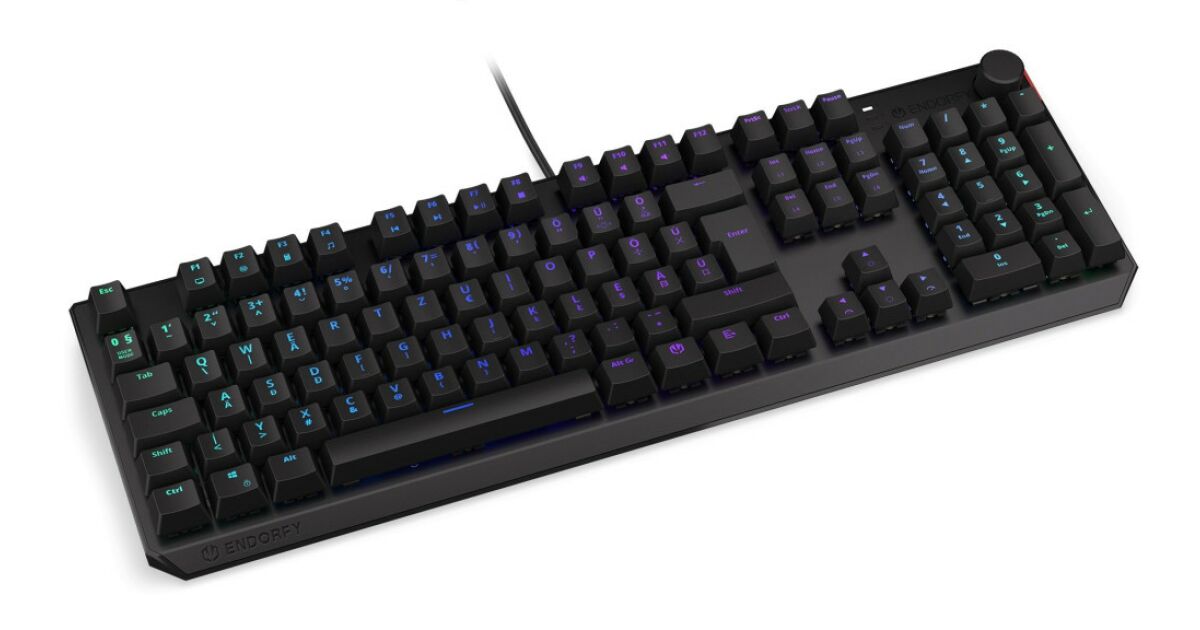 Endorfy Thock Kailh Red Switch RGB Gaming Mechanical Keyboard HU ...