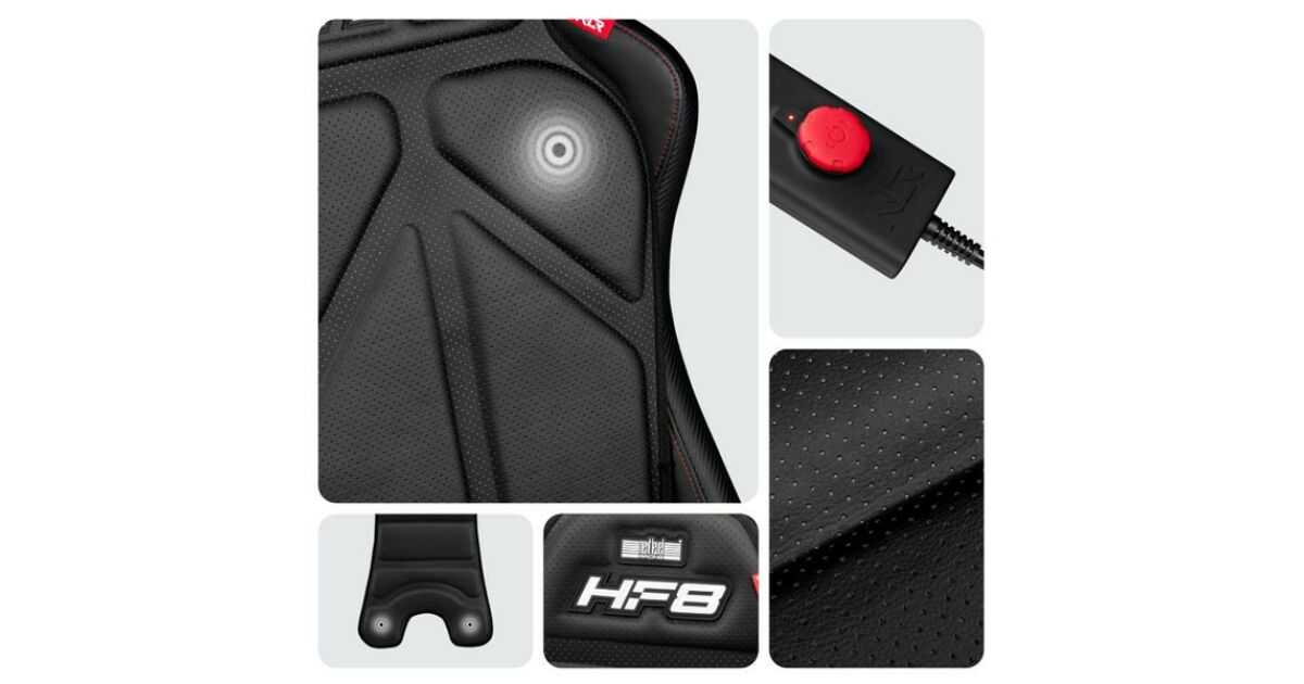 Next Level Racing HF8 Haptic Gaming Pad Black (vibrációs visszajelző ...