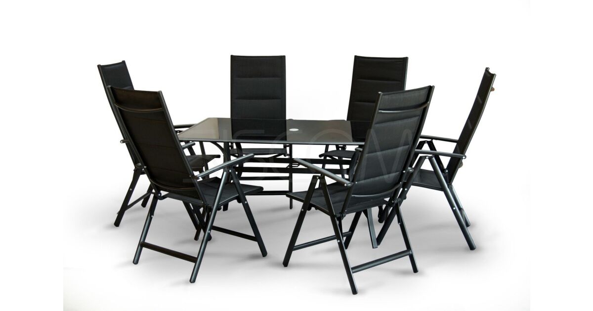 Alumínium kerti bútor szett 6 szék + asztal | Pepita.hu