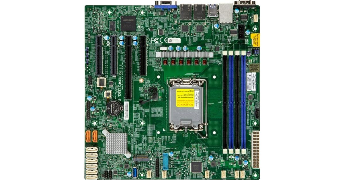 Supermicro MBD-X13SCL-F Intel C262 LGA 1700 Micro ATX számítógép ...