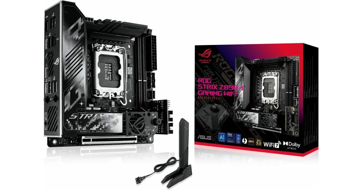 ASUS ROG STRIX Z890-I GAMING WIFI Intel Z890 LGA 1851 (Socket V1) mini ...