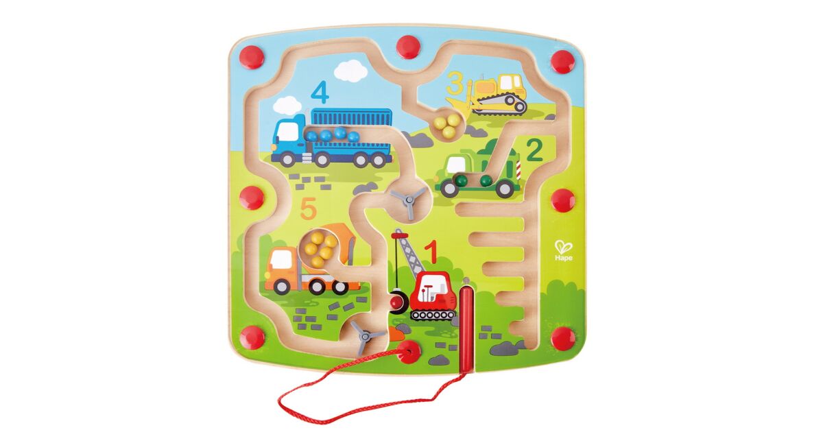 HAPE LABYRINTH MAGNETISCHE BAU- UND ZAHLENSPIELE | Pepita.com