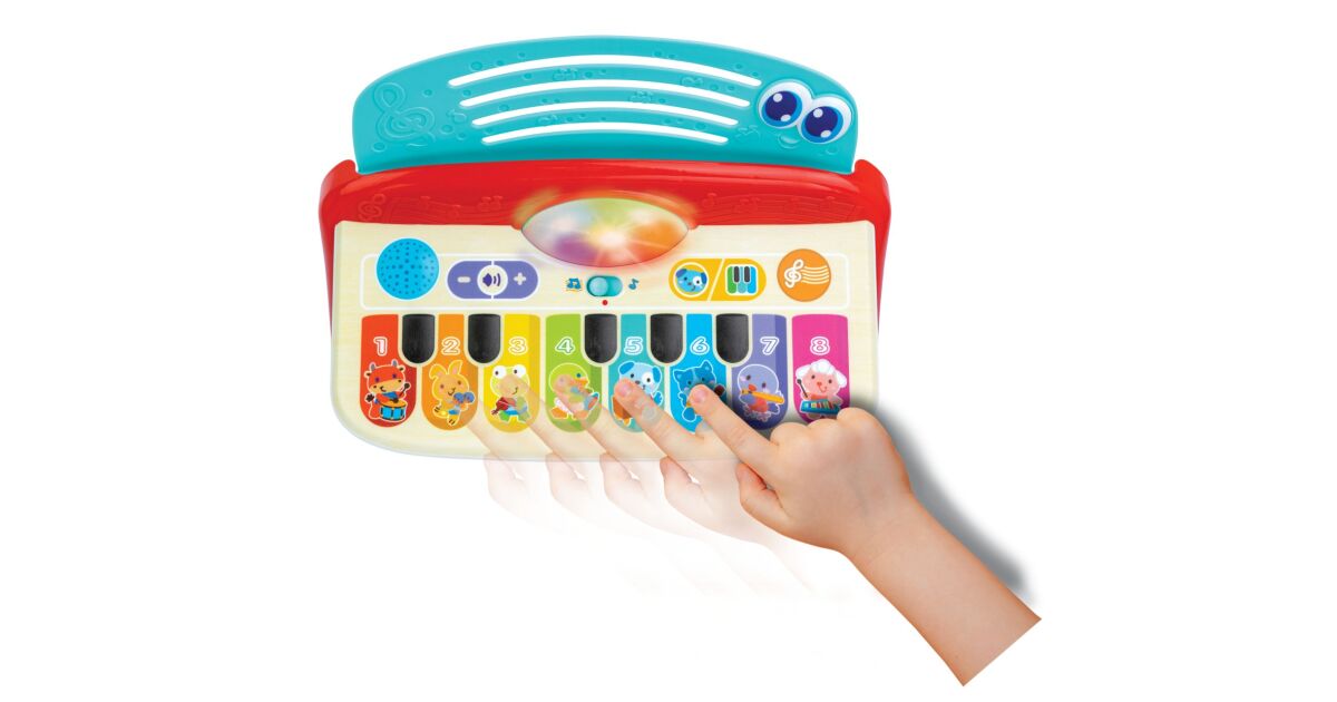 WINFUN PIANO MIT KLAVIERTASTEN, LICHT UND TON MIT 8 TASTEN | Pepita.com