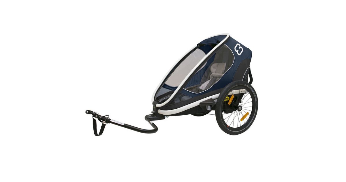 Hamax Outback One kerékpár utánfutó fehér-navy | Pepita.hu