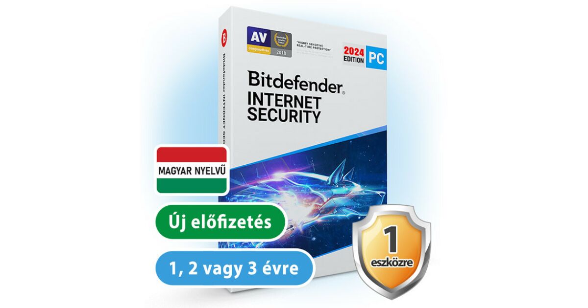 Vélemények: Bitdefender Internet Security 1 eszköz / 3 év | Pepita.hu