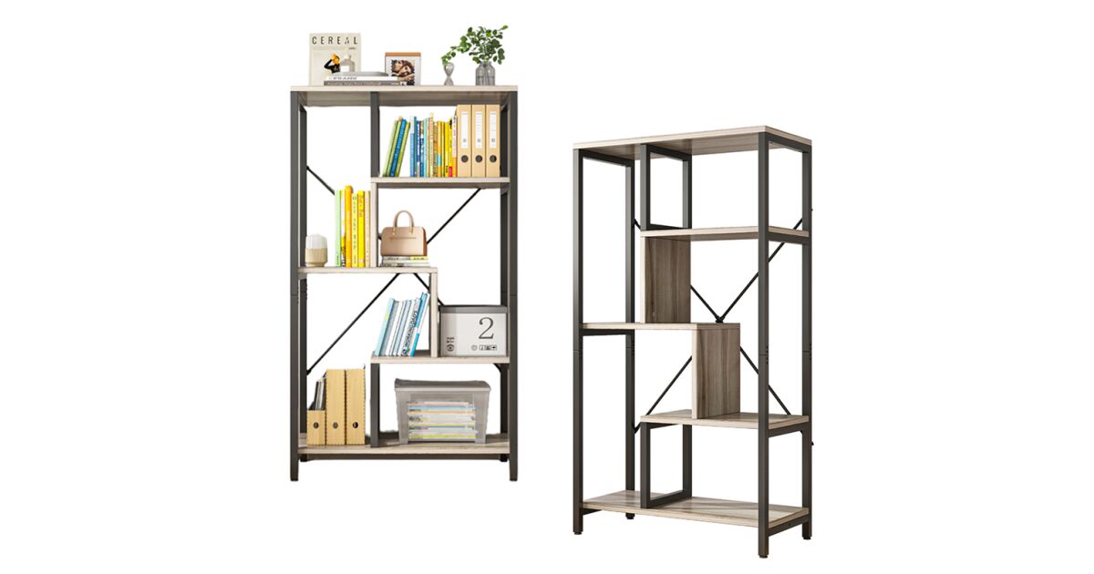 IPARI NYITOTT ÁLLÓ KÖNYVESPOLC 8 POLC FÉM KERET 132 CM | Pepita.hu