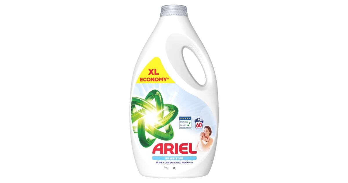 Ariel Sensitive Liquid Detergent 2,7L - 60 washes | Pepita.com