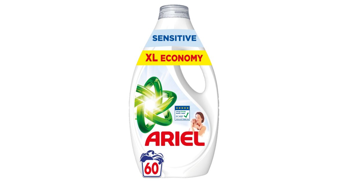 Ariel Sensitive Liquid Detergent 2,7L - 60 washes | Pepita.com