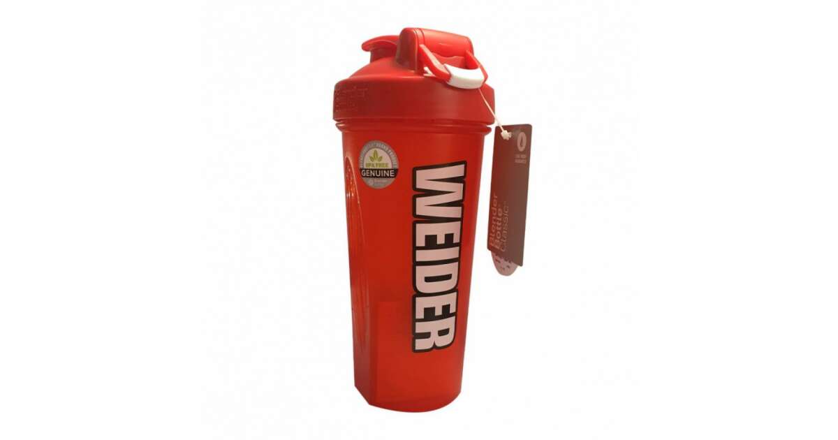Weider Shaker italkeverő palack 600 ml-vörös | Pepita.hu