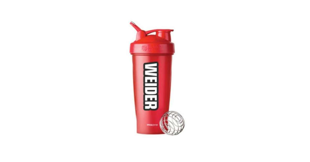 Weider Shaker italkeverő palack 600 ml-vörös | Pepita.hu