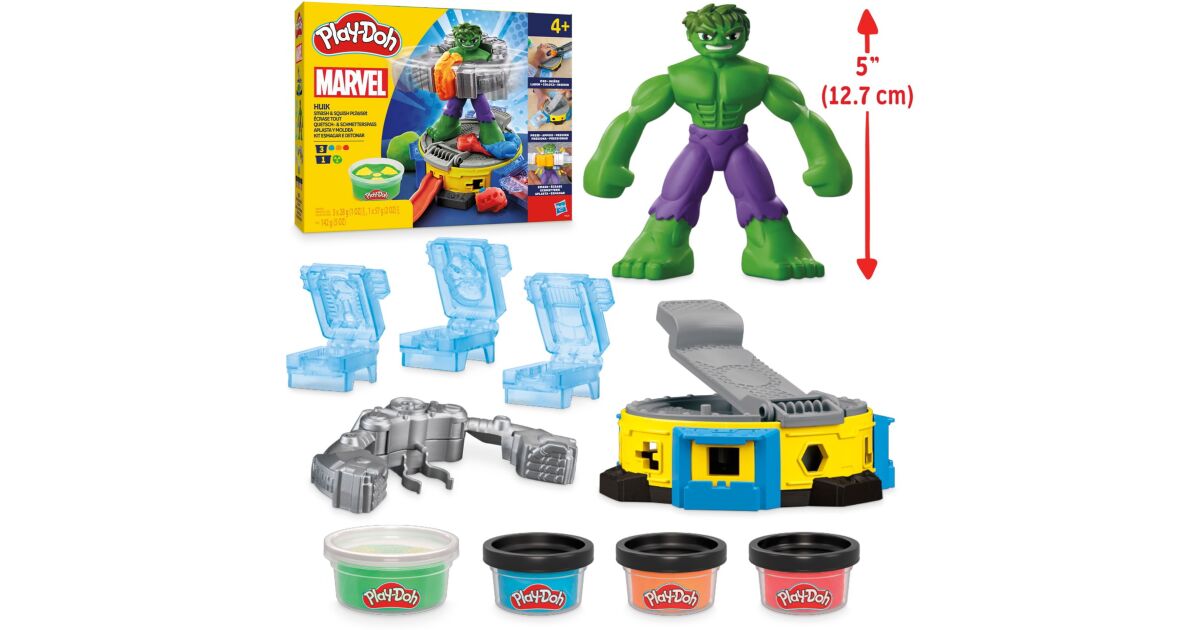 Play Doh Marvel Set Hulk Loveste Si Zdrobeste | Pepita.com
