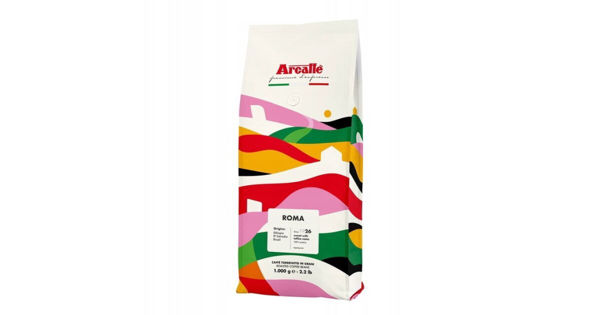 Arcaffe Roma Ziarno Közepes pörkölésű szemes kávé 1000 g | Pepita.hu