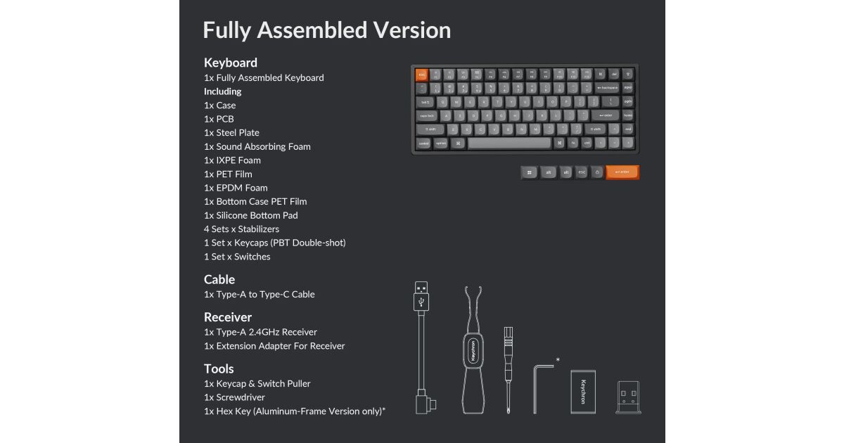 Keychron K2 Max K2M-J1 Gateron Red Switch Mechanikus Wireless USB-C ...