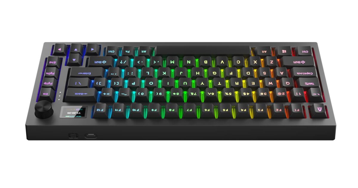 AVAX GM02 PRO 75% Gasket Red Switch Mechanikus Wireless USB-C RGB ...