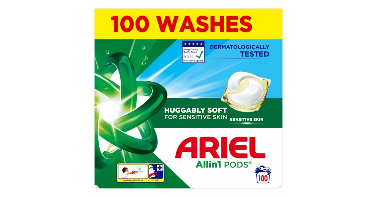 Ariel Allin1 Pods Sensitive Mosókapszula 200 mosás | Pepita.hu