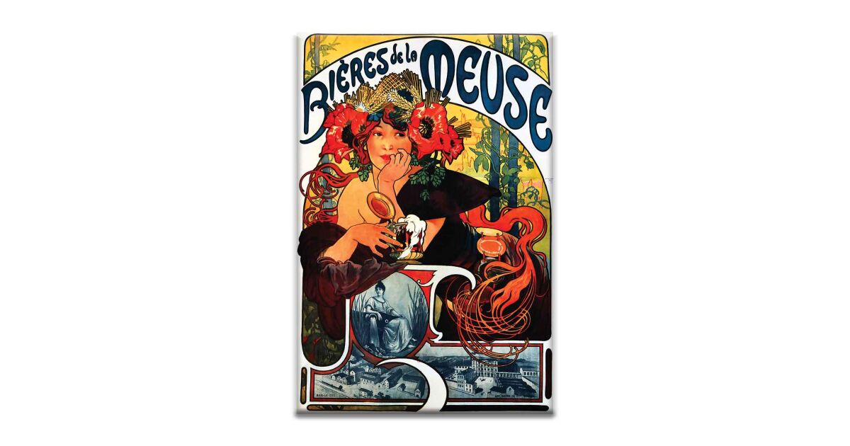 Alfons Mucha Meuse kerámiakép | Pepita.hu