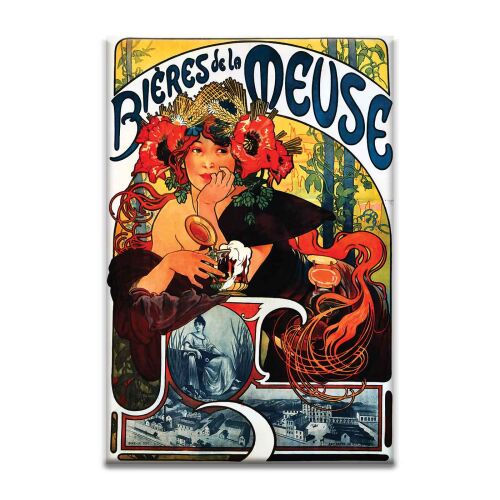 Alfons Mucha Meuse kerámiakép | Pepita.hu
