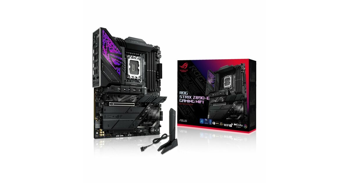 ASUS ROG Strix Z890-E Gaming WiFi Motherboard Socket Intel LGA 1851 (ATX, Advanced AI, DDR5 ...