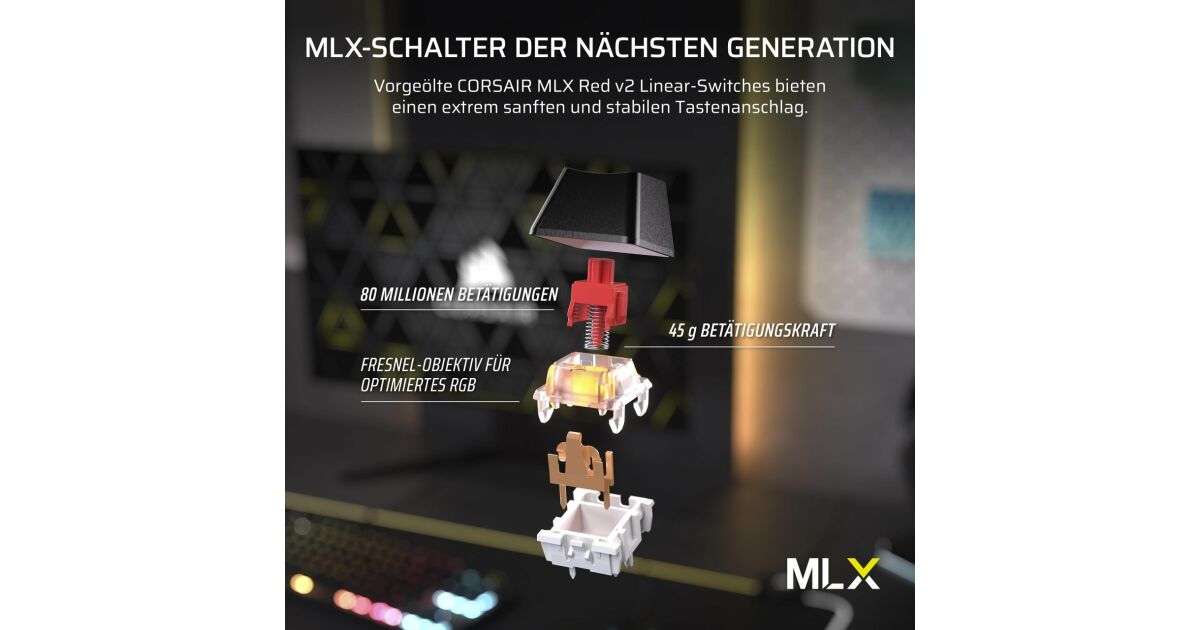 Tastatura mecanica de gaming CORSAIR K70 CORE TKL RGB Tenkeyless ...