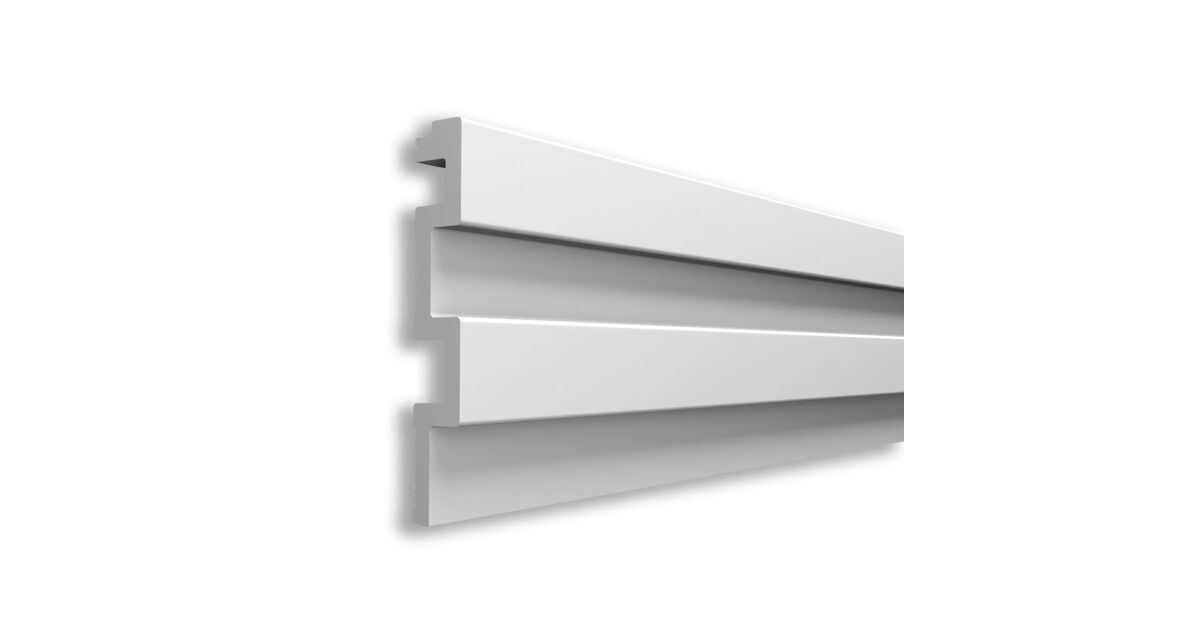 Riflaj decorativ duropolimer, ALB, D 402-301 , 290 x 11,7 x 2 cm ...