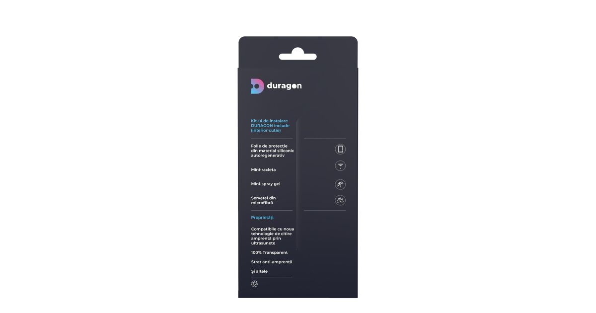Szilikon kijelzővédő fólia, Duragon, kompatibilis a következőkkel Nokia ...
