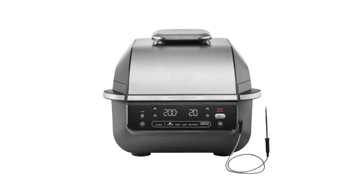 Gratar de interior si friteuza cu aer Ninja 5-in-1, 5 functii de gatit ...