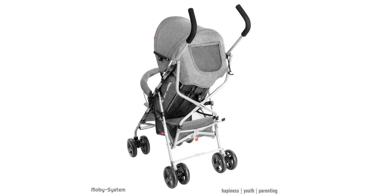 Moby System, carucior, super usor si mic, pana la 14 kg, spatar ...
